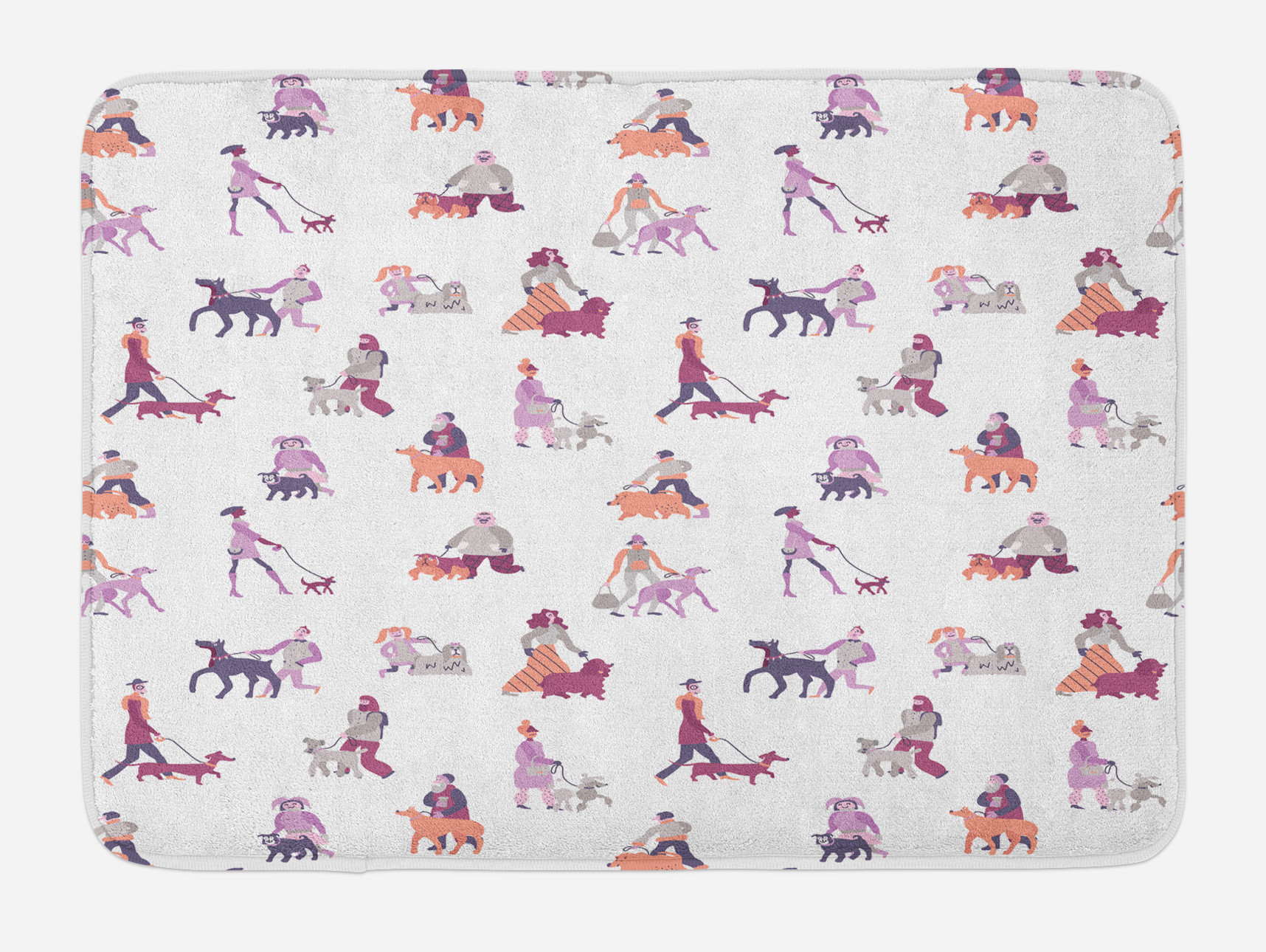 East Urban Home Dog Lover Plush Bath Mat, Dog Owners with Pets, 30.2 ...