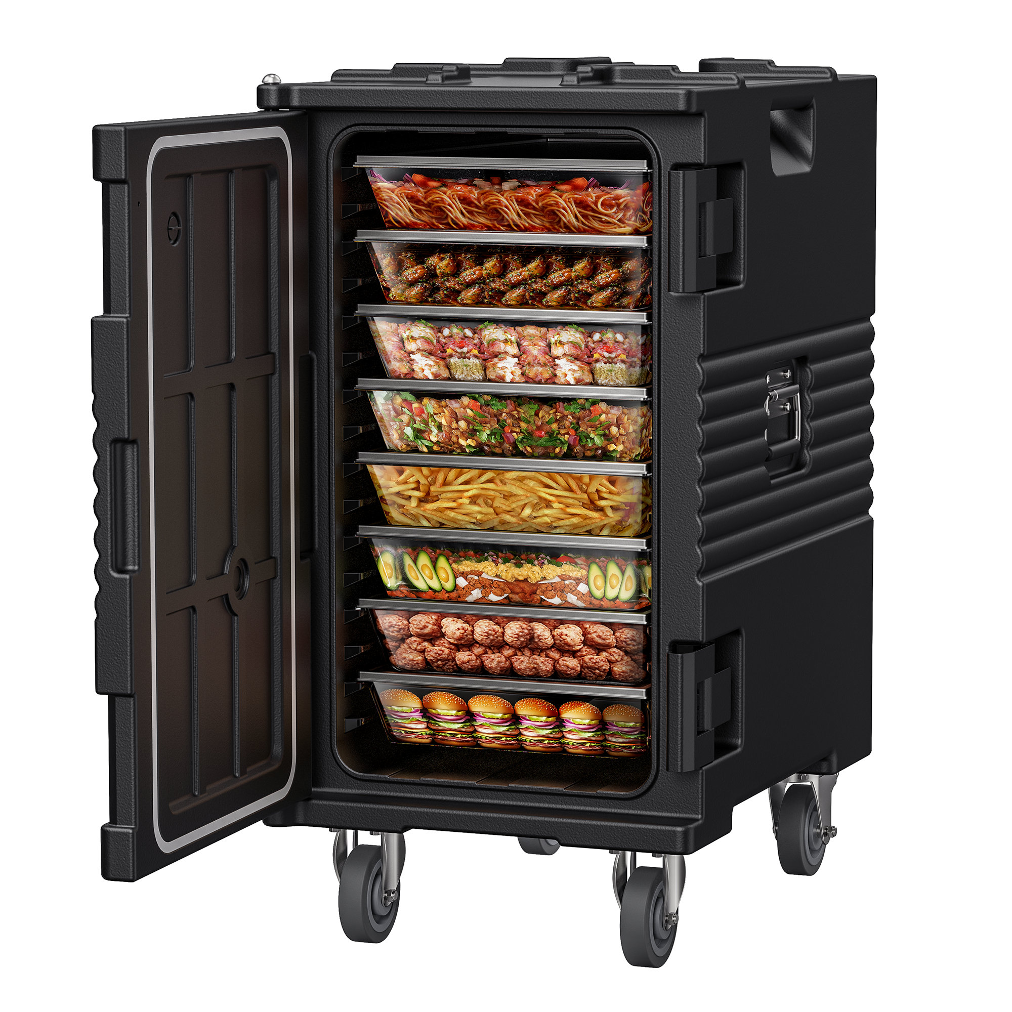 Cammoo 127qt Insulated Food Pan Carrier, Catering Food Warmer With ...