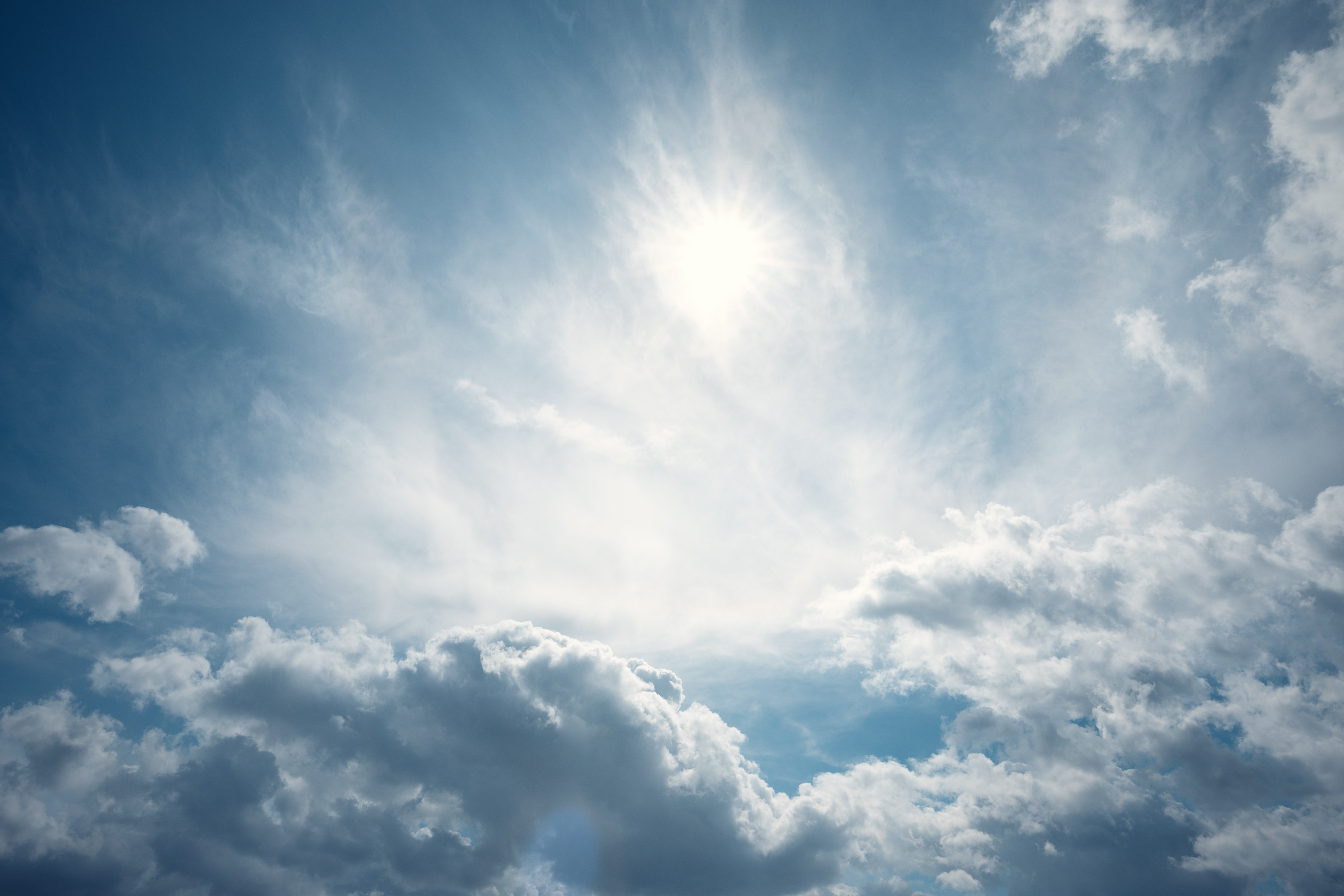 17 Stories Blue Sky by Borchee - Wrapped Canvas Art Prints | Wayfair.co.uk