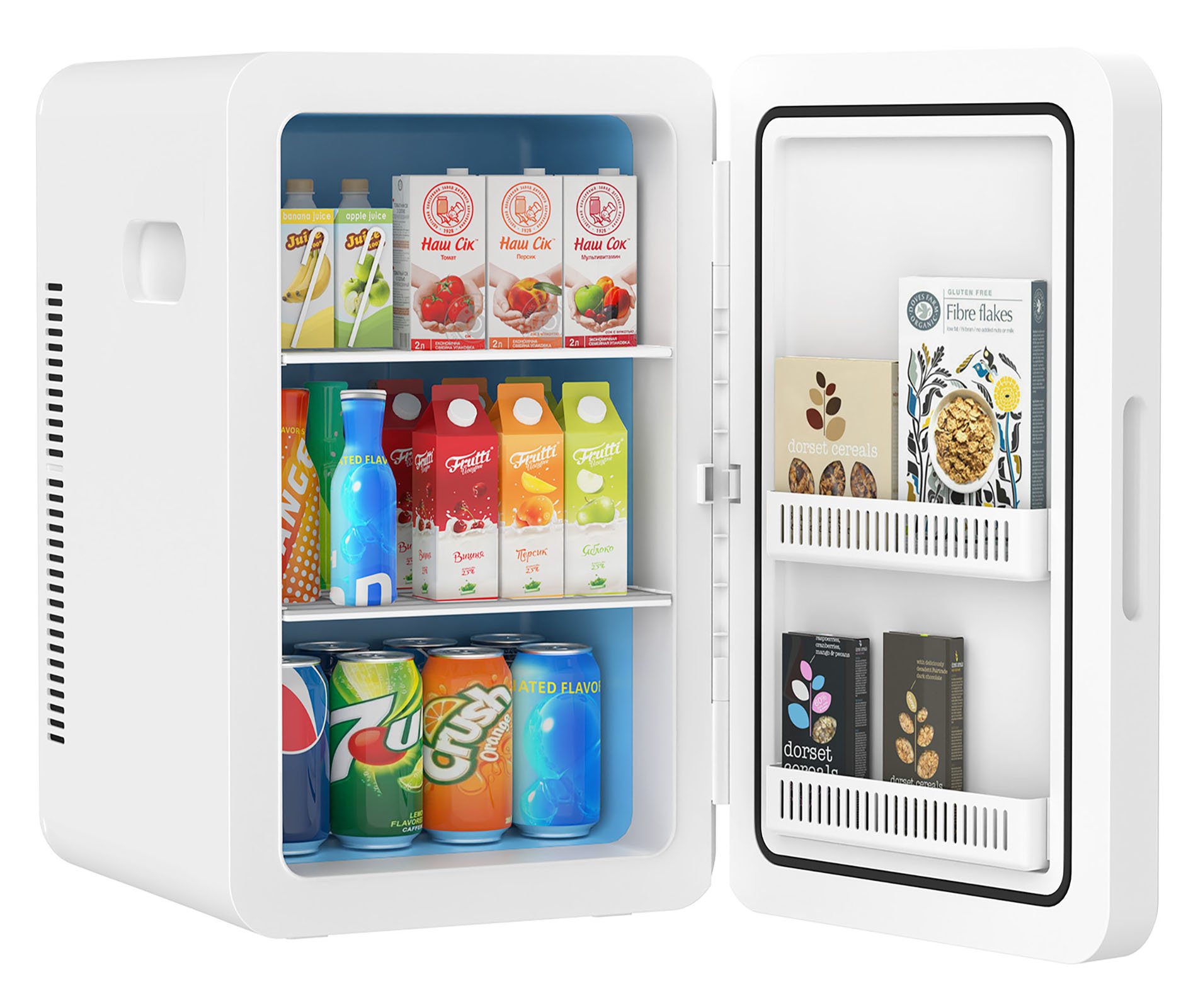 Advwin 22l Mini Fridge For Bedroom, Portable Cooler & Warmer Compact ...