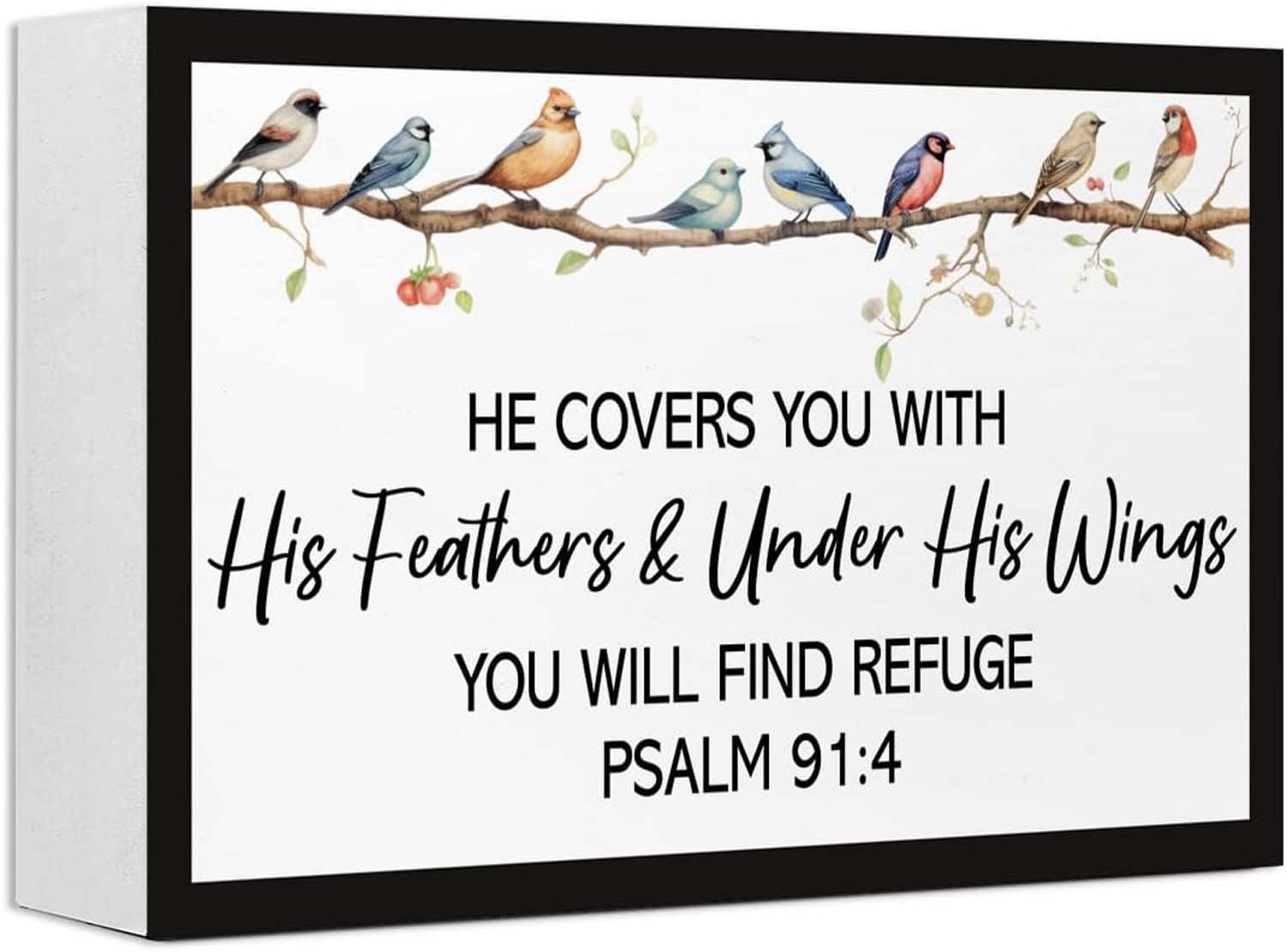 Ophelia & Co. Psaume 9: 14, Christian, boîte en bois, signe de bureau ...