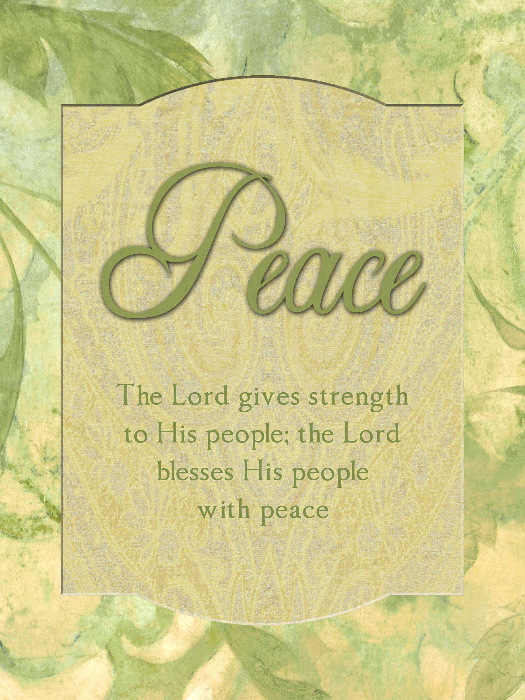 Trinx Peace Plaque - Wrapped Canvas Print | Wayfair