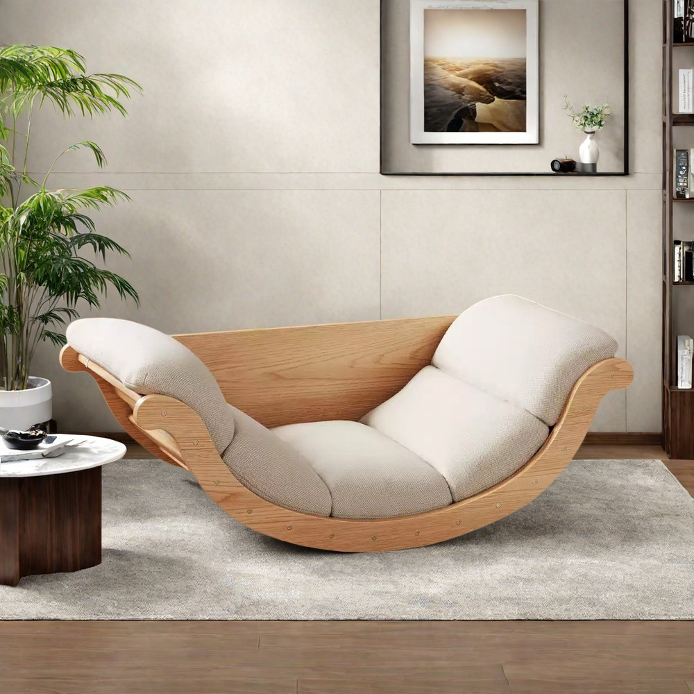 Elegant Home Furnishings.s Fashionable moon rocking chair | Wayfair