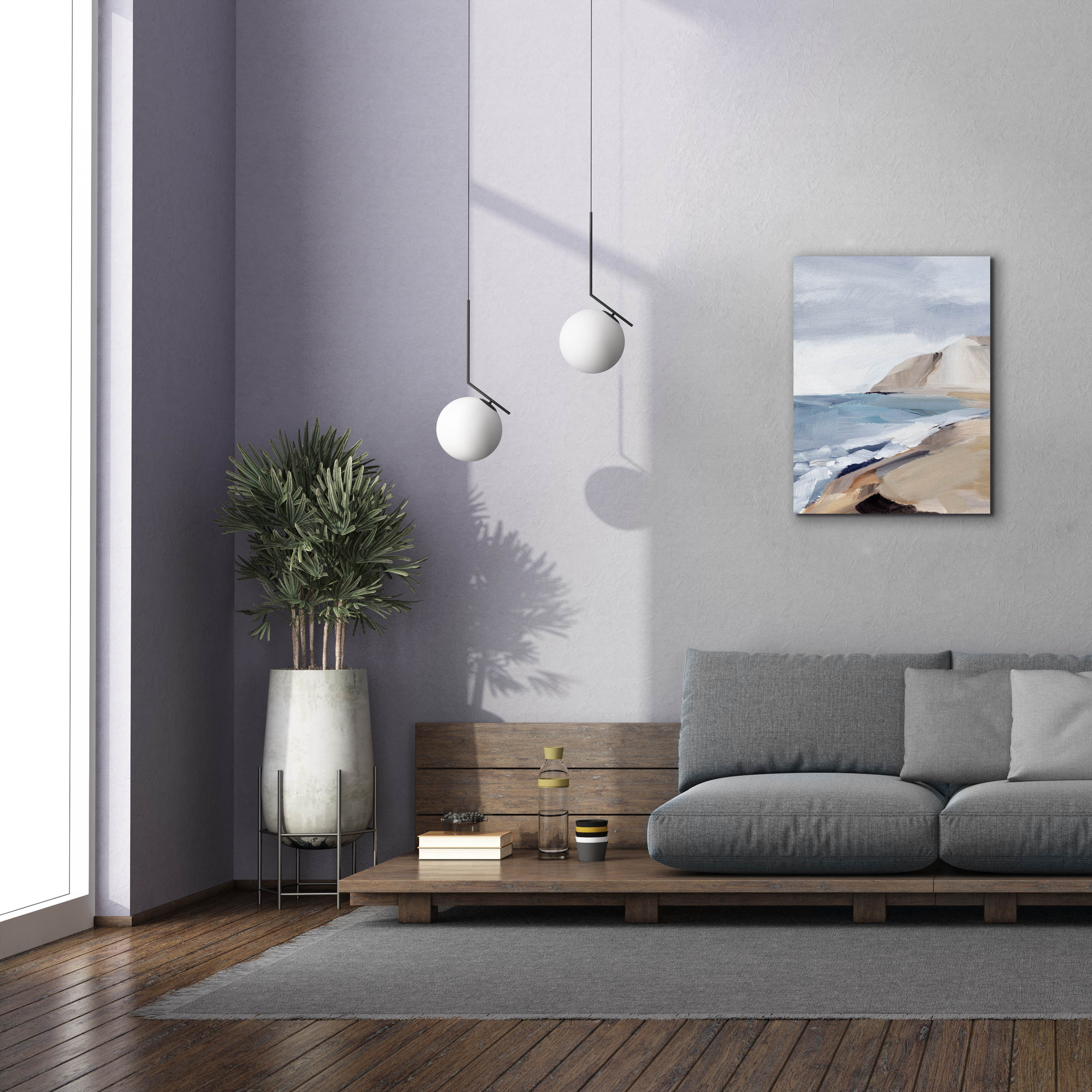 Epic Graffiti 'Calm Blue Coast 1' by Annie Warren Canvas Wall Art ...
