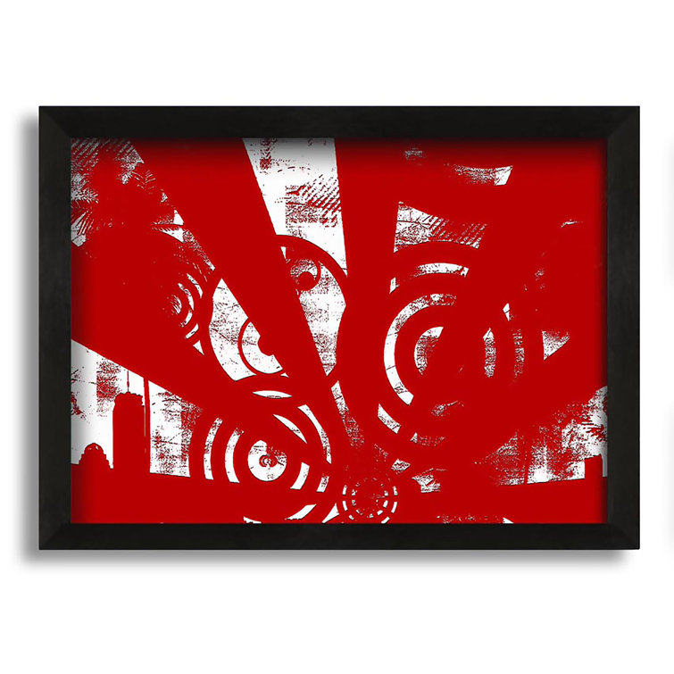 Ivy Bronx Shaft Of Light Red - Picture Frame Graphic Art on Canvas ...
