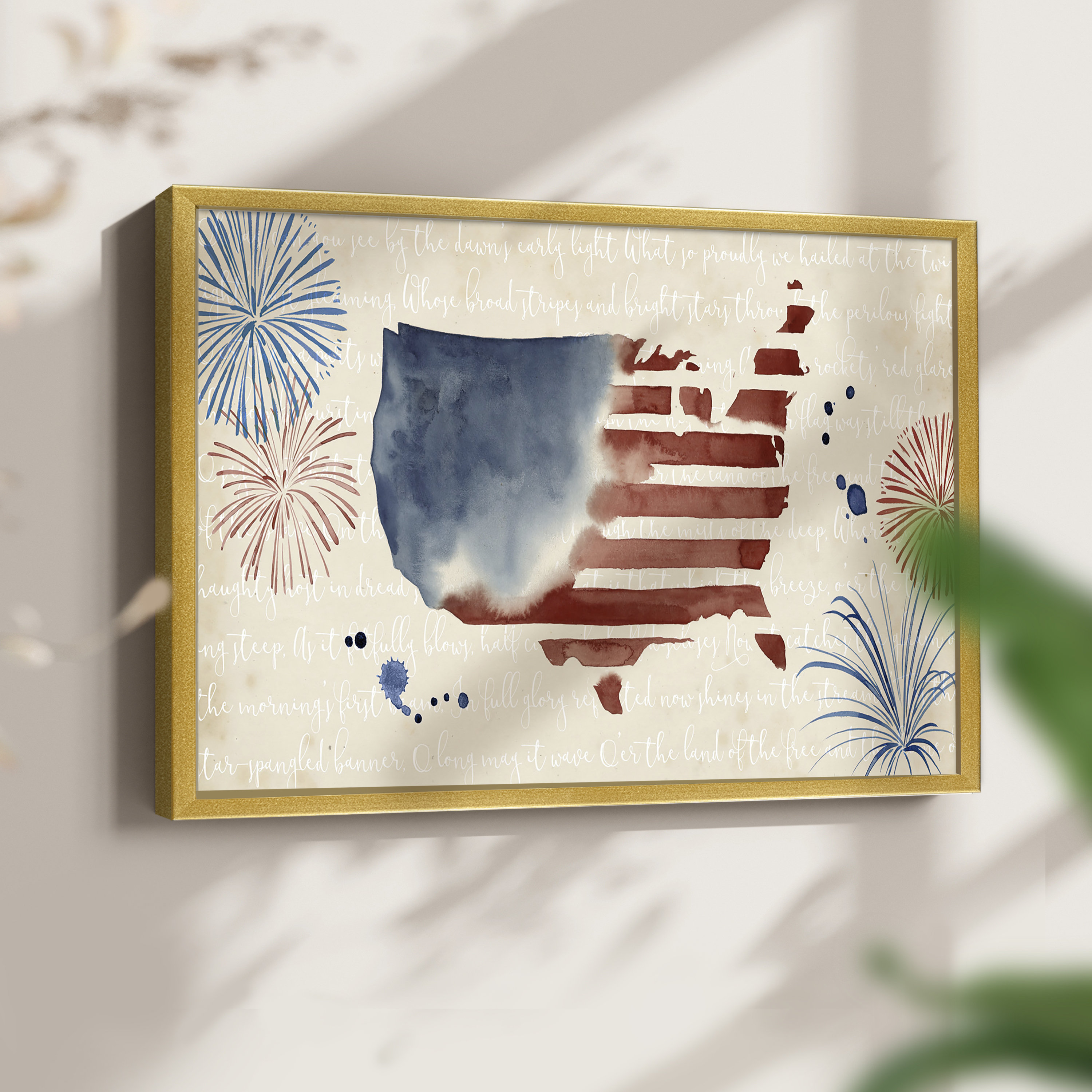 Breakwater Bay Fourth of July Collection C -Framed Print - Restickable ...