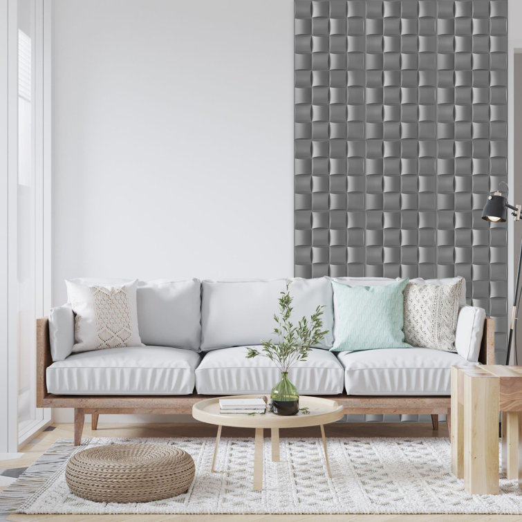 17 Stories Risteau 50 cm x 50 cm 3D Wall Panel (6-pack) | Wayfair.co.uk