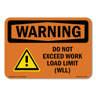 SignMission Do Not Exceed Work Load Limit Wll Sign | Wayfair