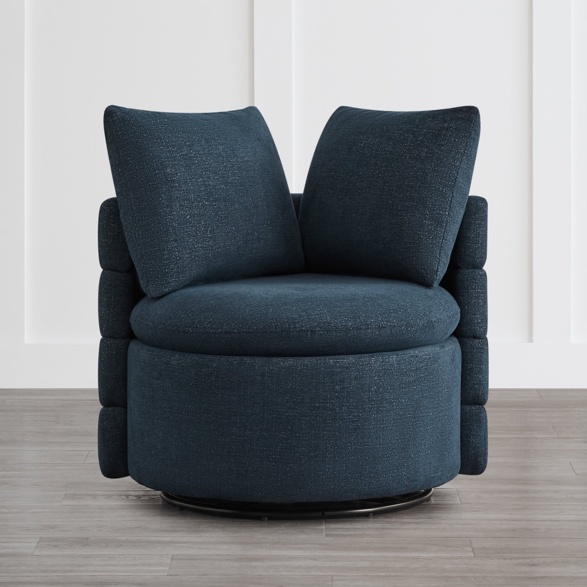 Ivy Bronx Lazzara Upholstered Swivel Barrel Chair & Reviews | Wayfair