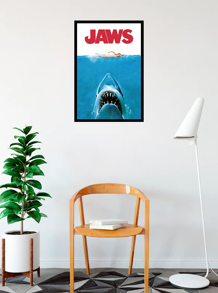 Buy Art For Less Jaws Full Page New Version Framed On Poster Paper ...