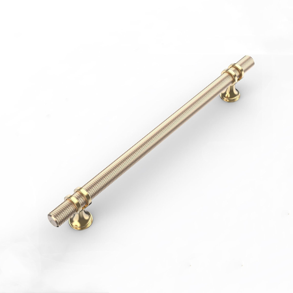 Canora Grey 10 Pack Knurled Cabinet Handles,192MM Hole Center,Gold ...