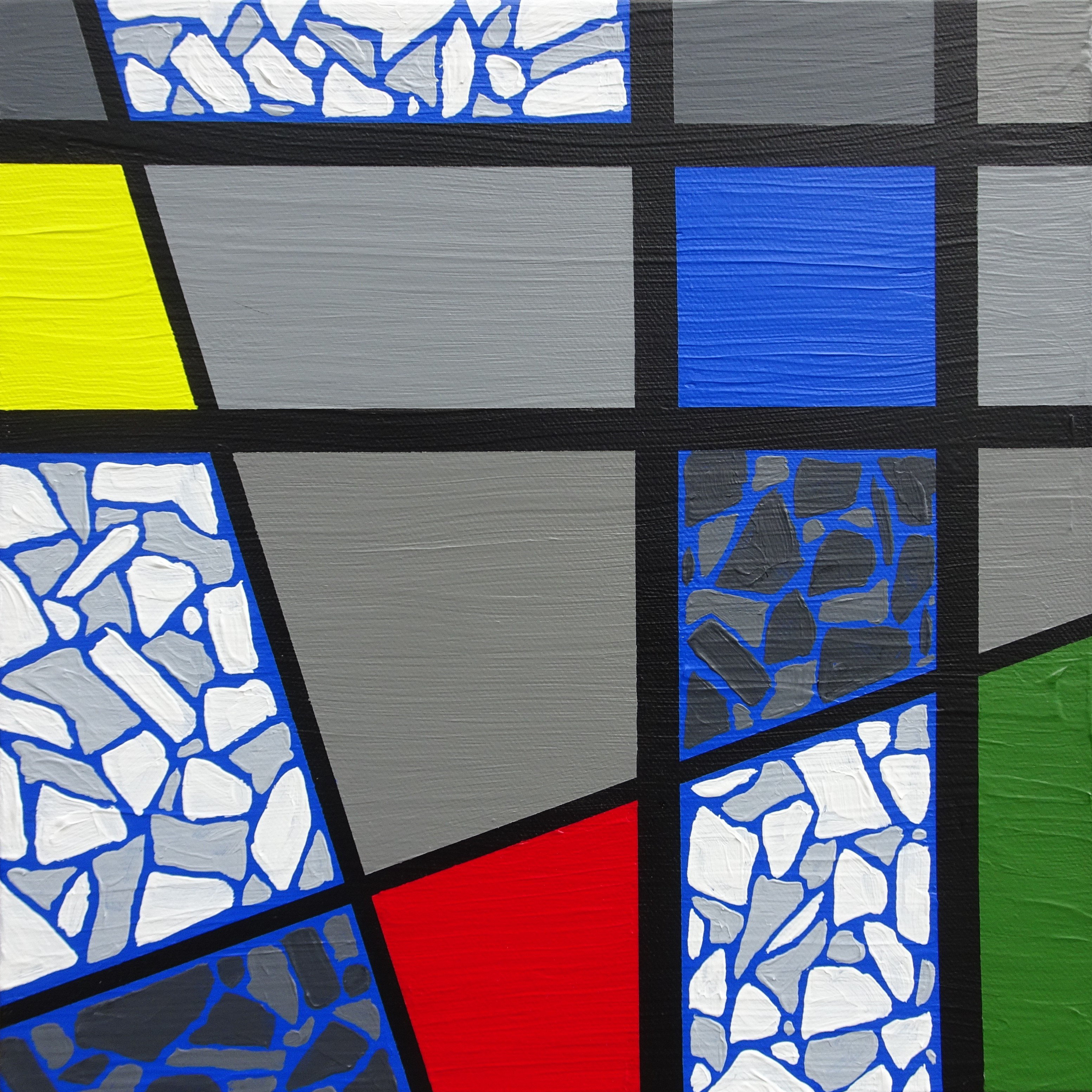 Wrought Studio One-of-a-Kind Original Anginette 'Mosaic Color Grid ...