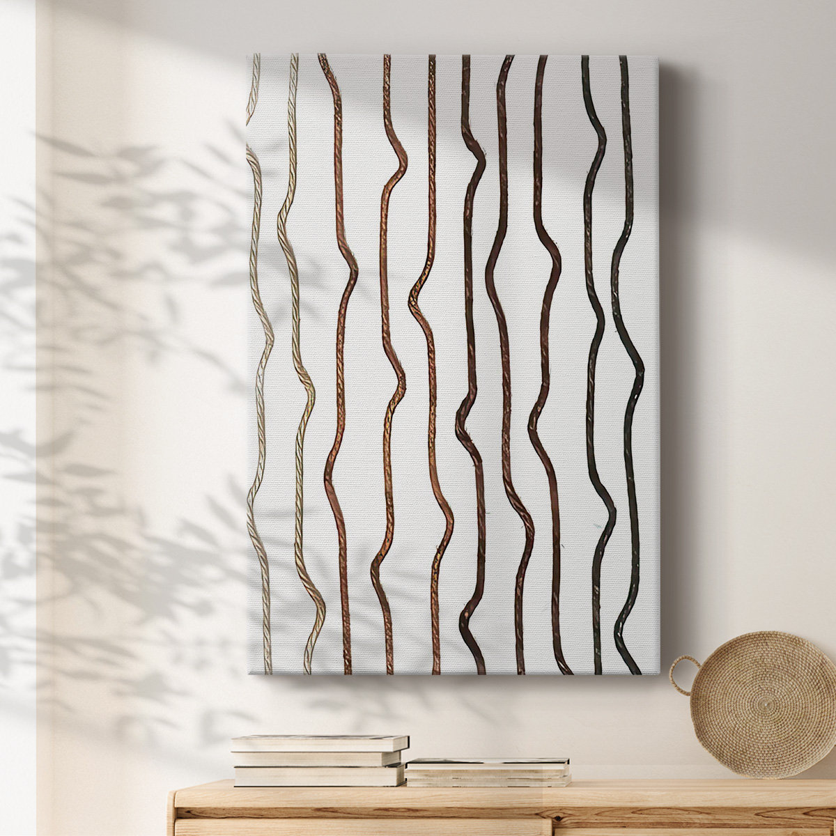 Wrought Studio™ Jagged Flow II Framed On Canvas Print | Wayfair