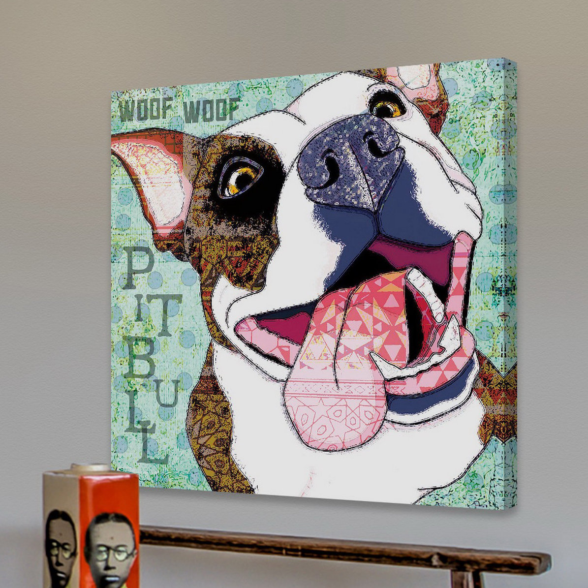 Marmont Hill 'Pitbull Pop Art' by Stephanie Gerace Painting Print on ...