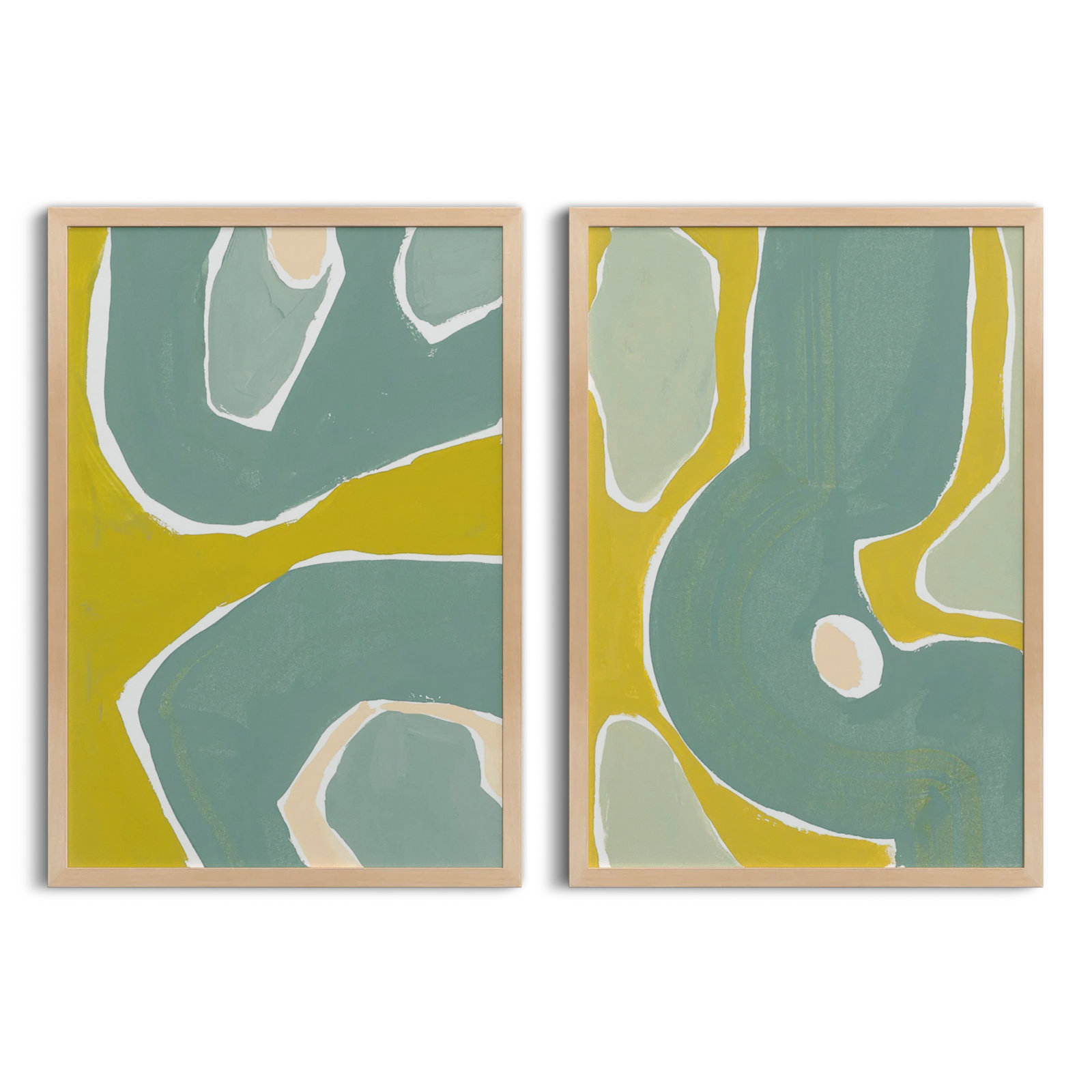 Joss & Main Gandia Green on Green by Andrea Stokes - 2 Piece Picture ...