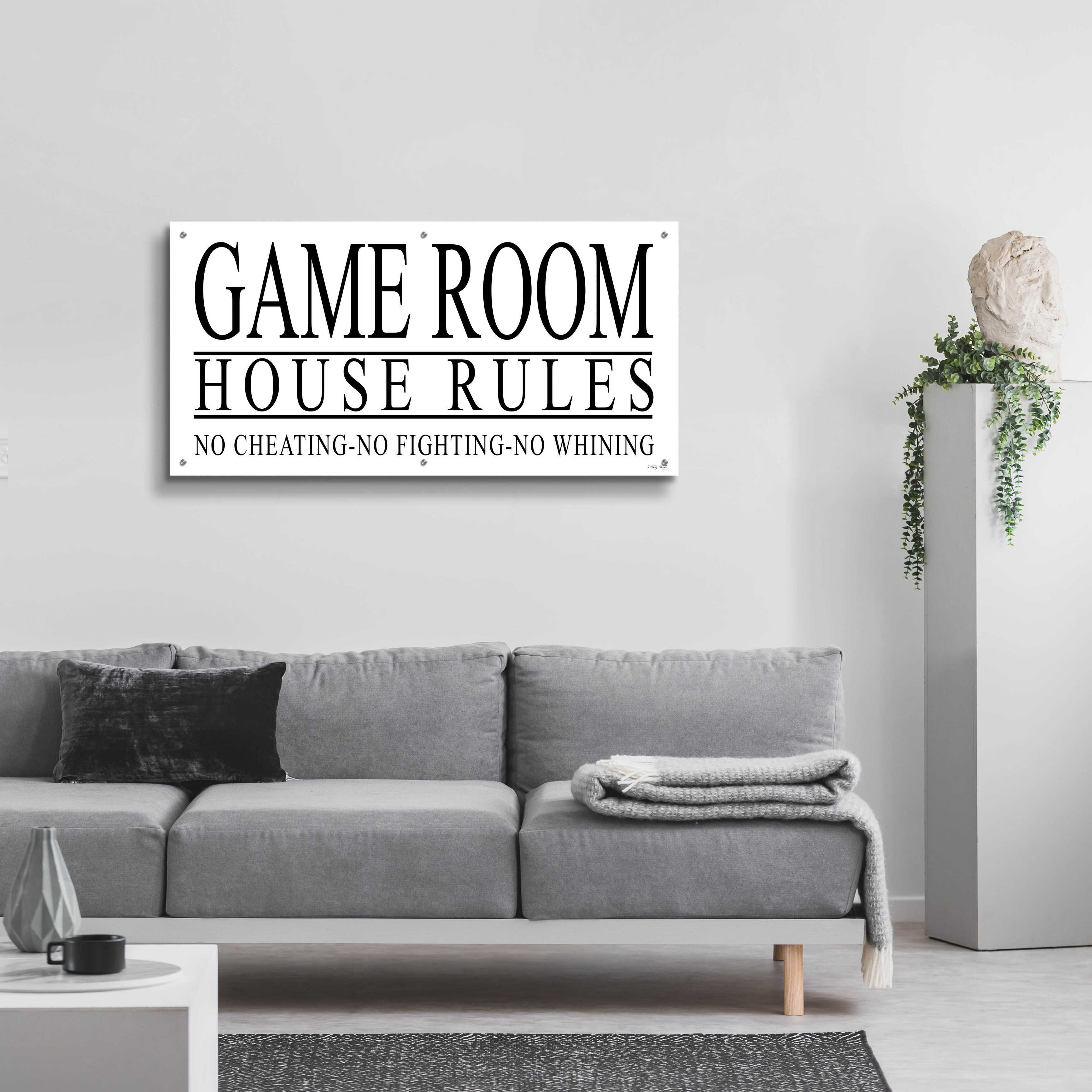 Gracie Oaks Game Room House Rules I On Plastic / Acrylic by Cindy ...
