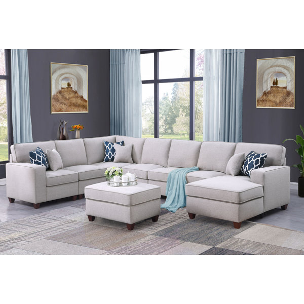DEVION Furniture Jean Slipcovered Sectional | Wayfair