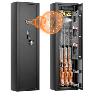 SUNCROWN 2-3 Rifle Gun Safe, Long Gun Safes for Rifle and Shotgun with ...