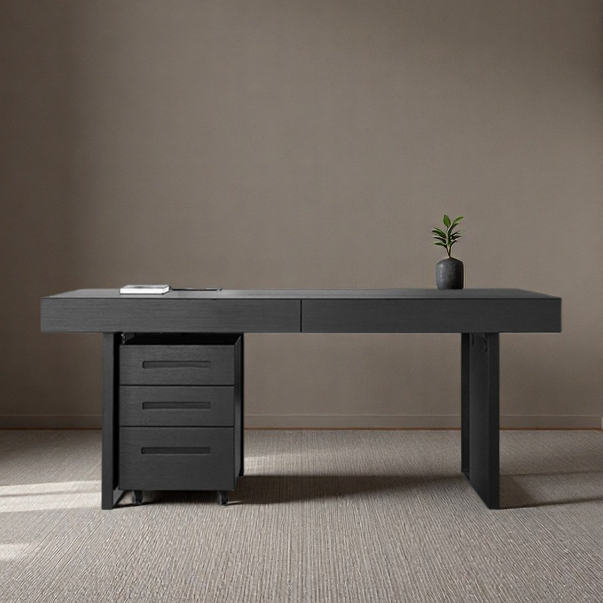 Hokku Designs Large-capacity desk drawer storage office desk | Wayfair