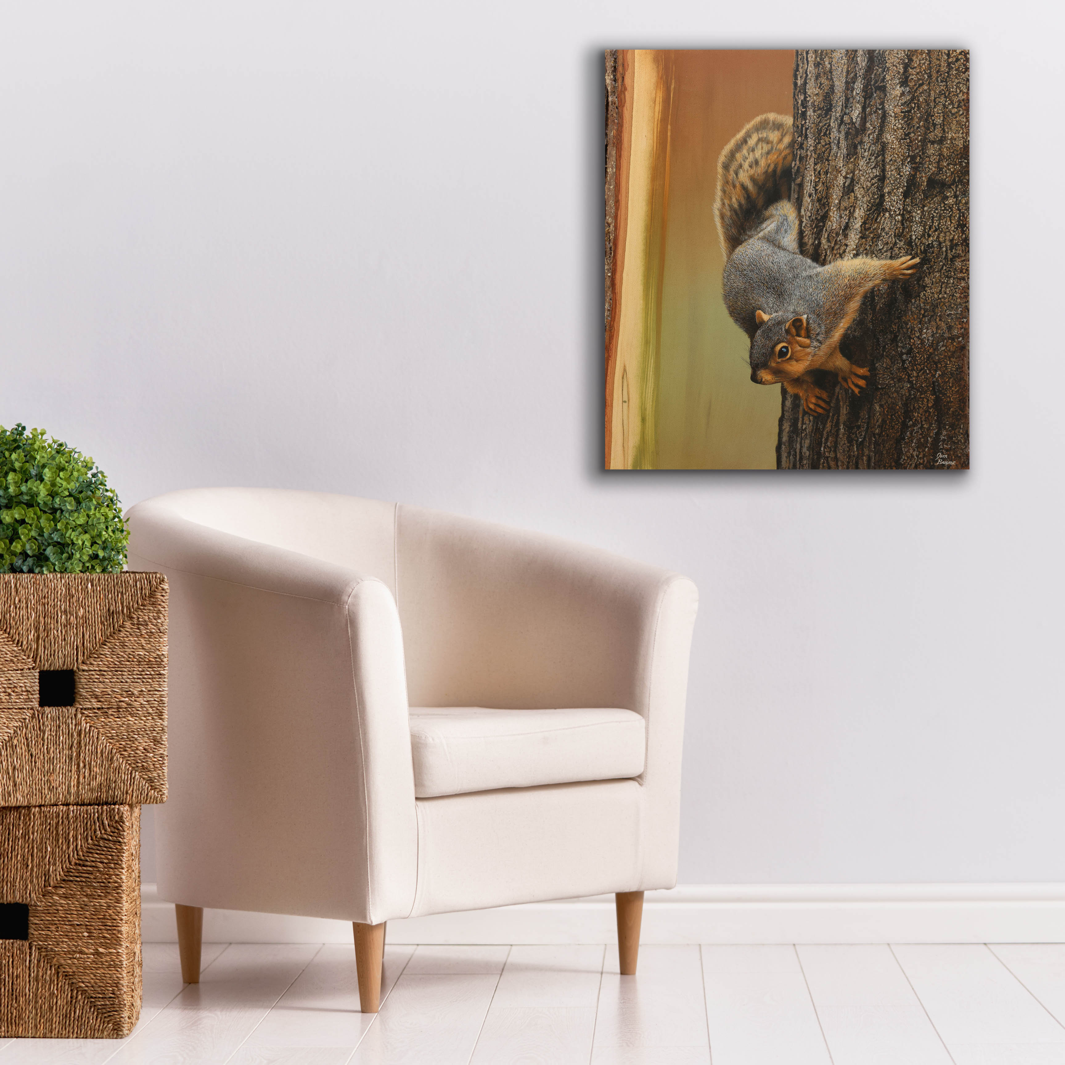 Epic Graffiti 'Curious Squirrel' by Jim Brune Canvas Wall Art, 26" x 30 ...