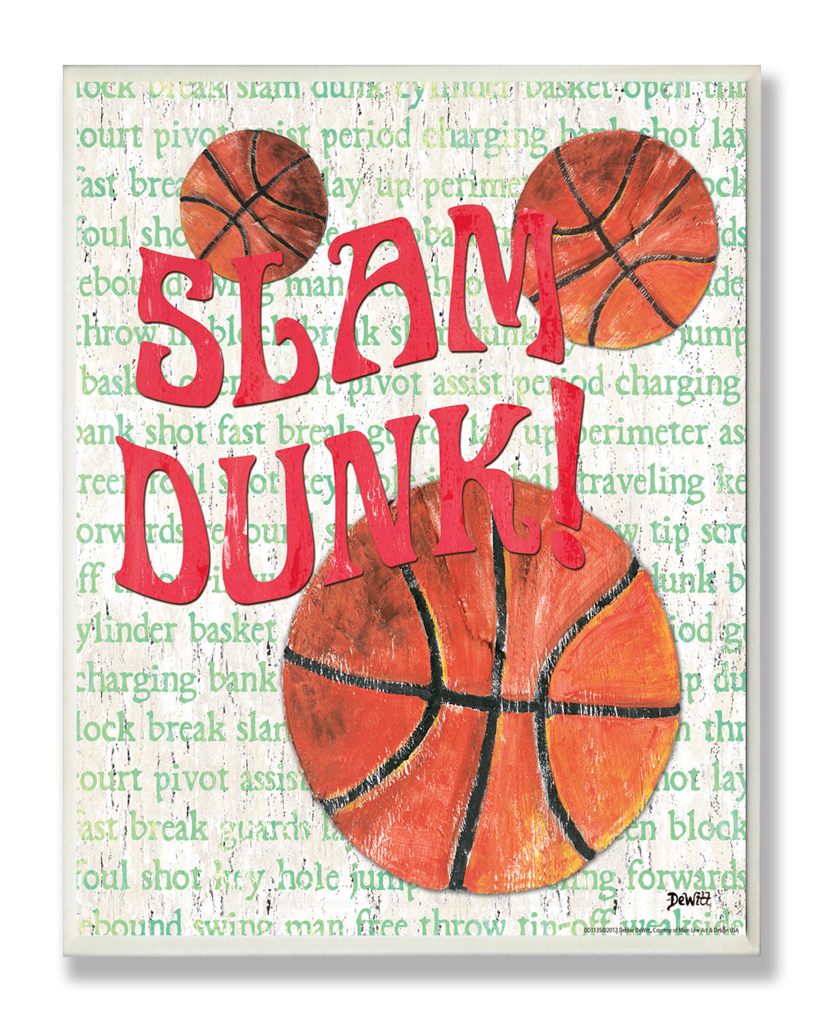 Viv + Rae Merced Slam Dunk Border Decorative Plaque - Wayfair Canada