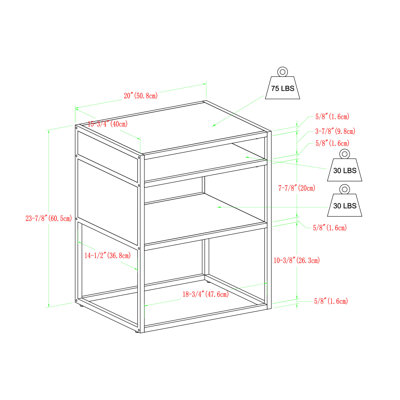 17 Stories Barkad Frame End Table & Reviews - Wayfair Canada