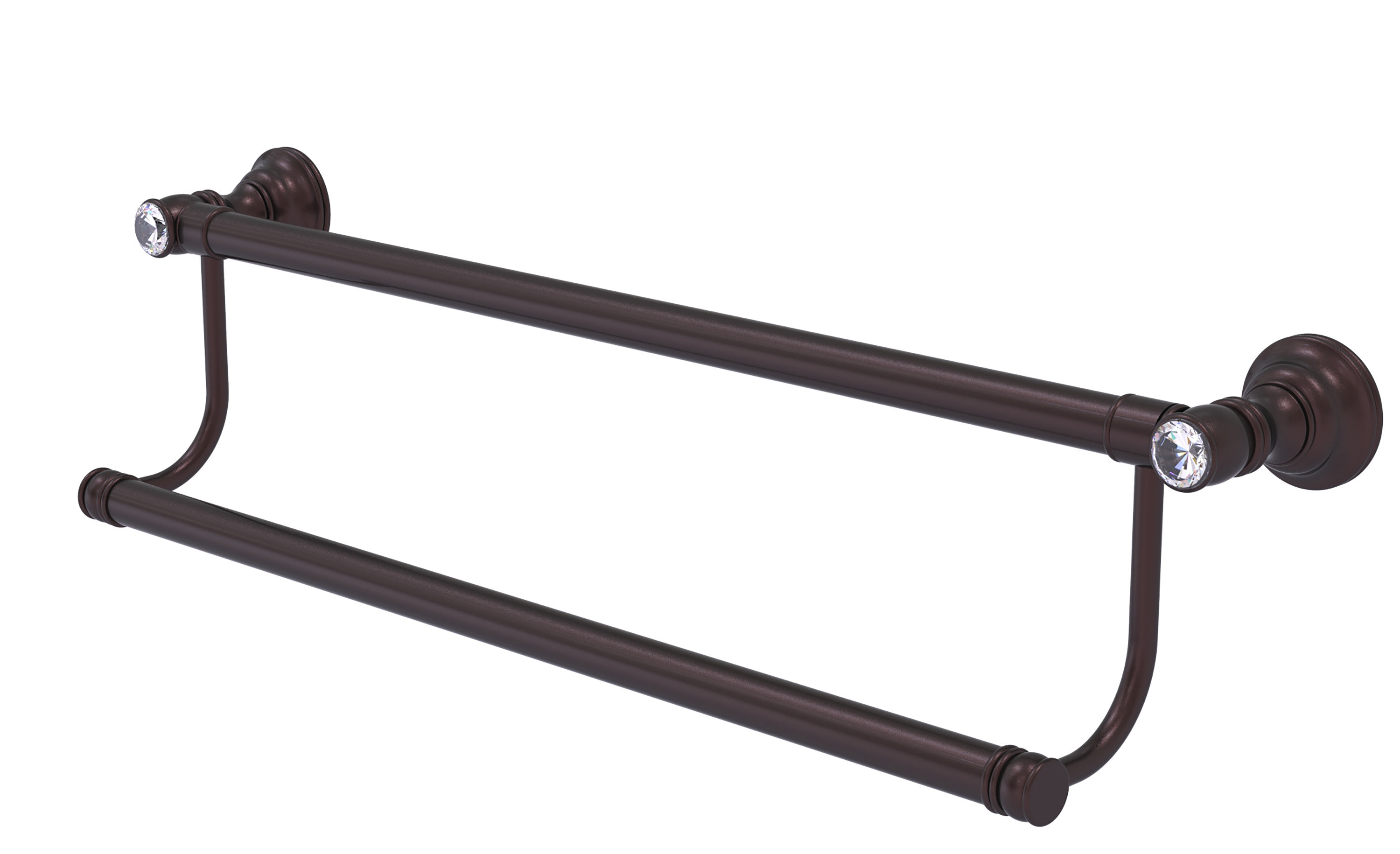 Charlton Home® Freyja Double 30" Wall Mounted Towel Bar | Wayfair