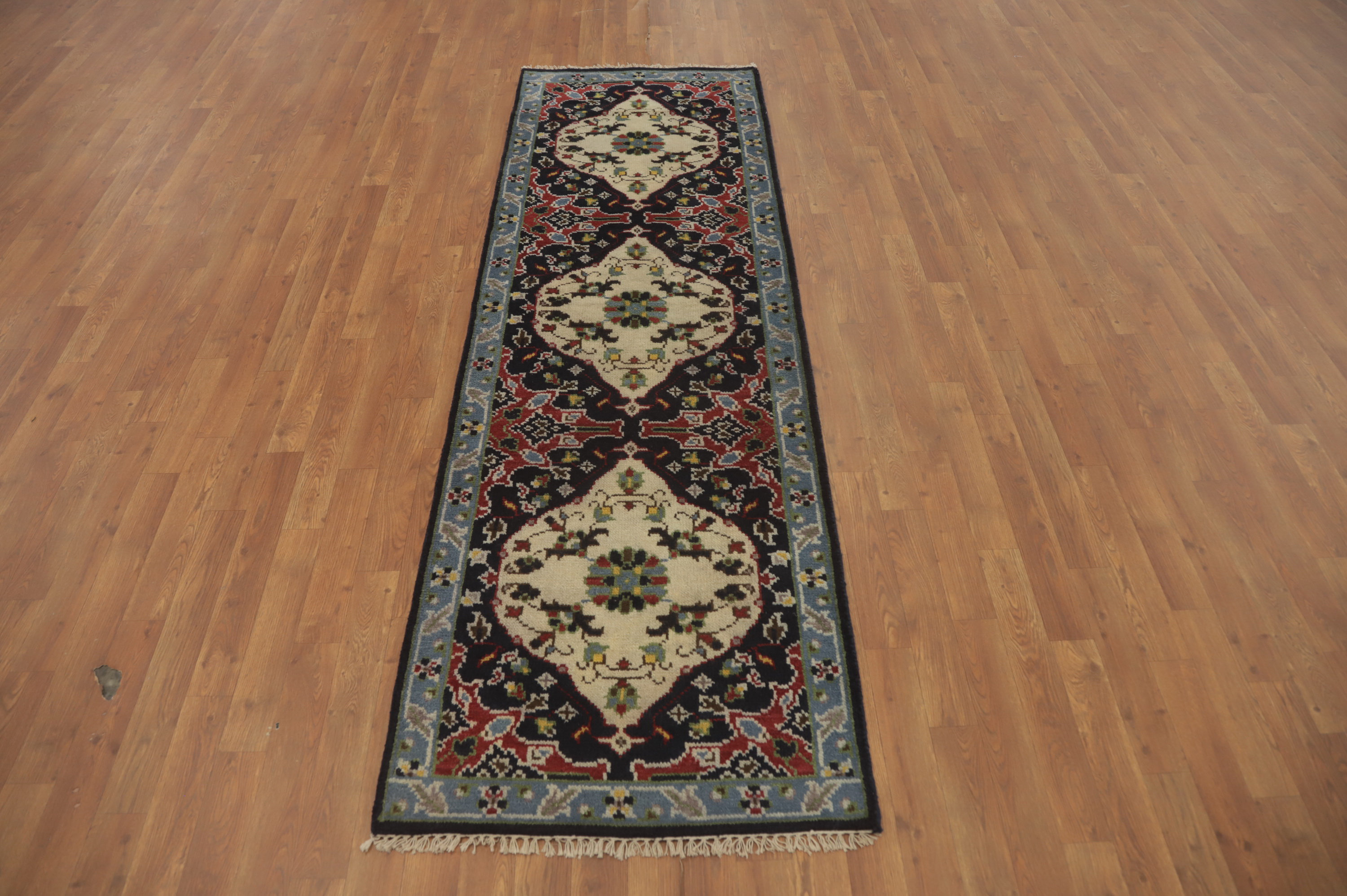 Bungalow Rose Handmade Oushak Indian Runner Rug 3x8 | Wayfair