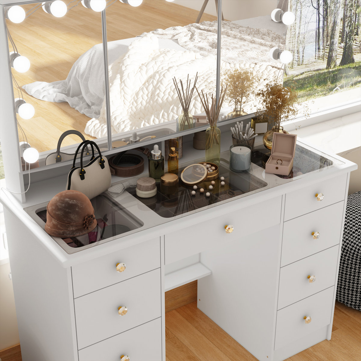 Wade Logan® Angrand Vanity & Reviews | Wayfair