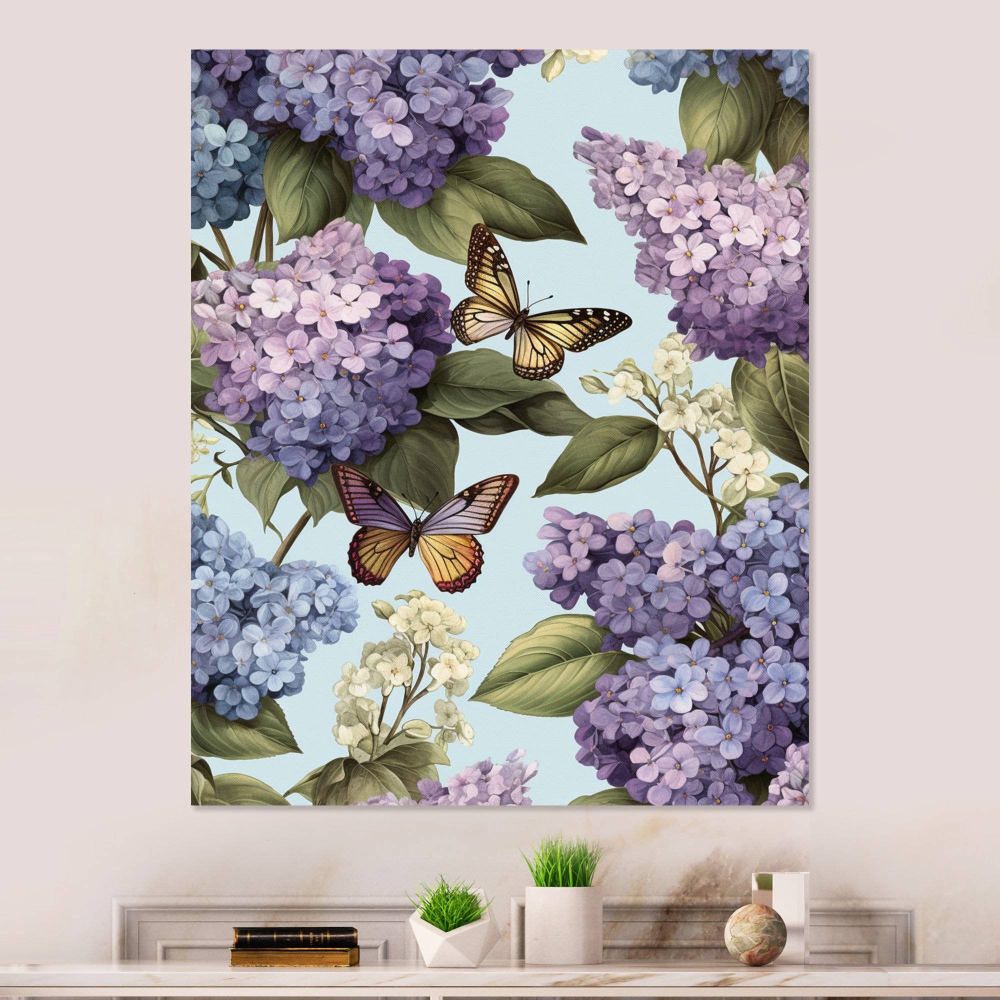 Rosalind Wheeler Purple Lilac Fragrant Flowers V - Lilacs Metal Wall ...