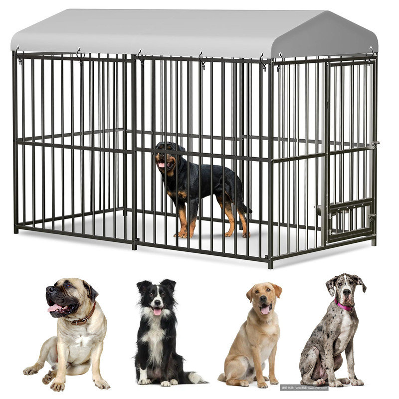 Tucker Murphy Pet™ Outdoor Dog Kennel Outside Heavy Duty Dog Enclosure ...