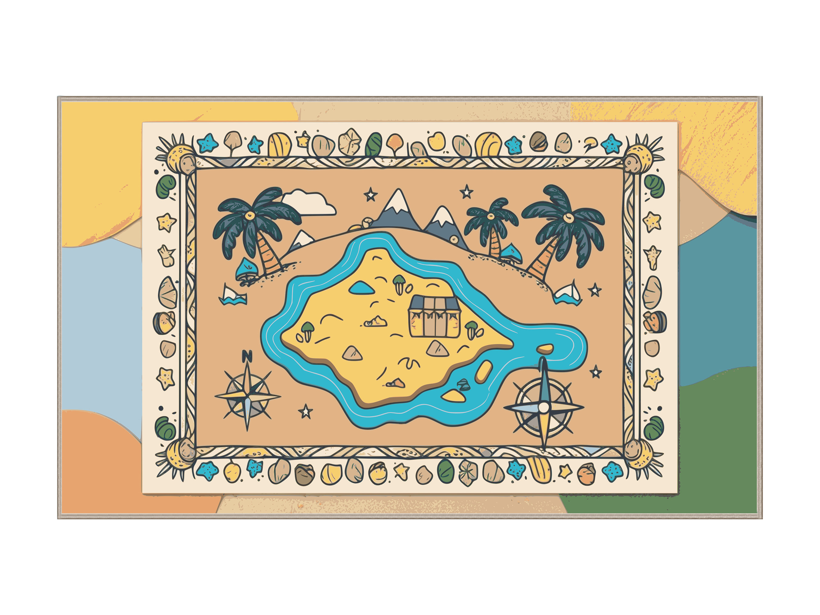 Sunside Sails Pirates Ocean Kids Rug | Wayfair