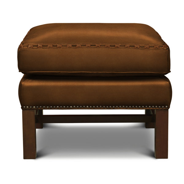 Eleanor Rigby Rodolfo Rectangle Leather Ottoman | Perigold