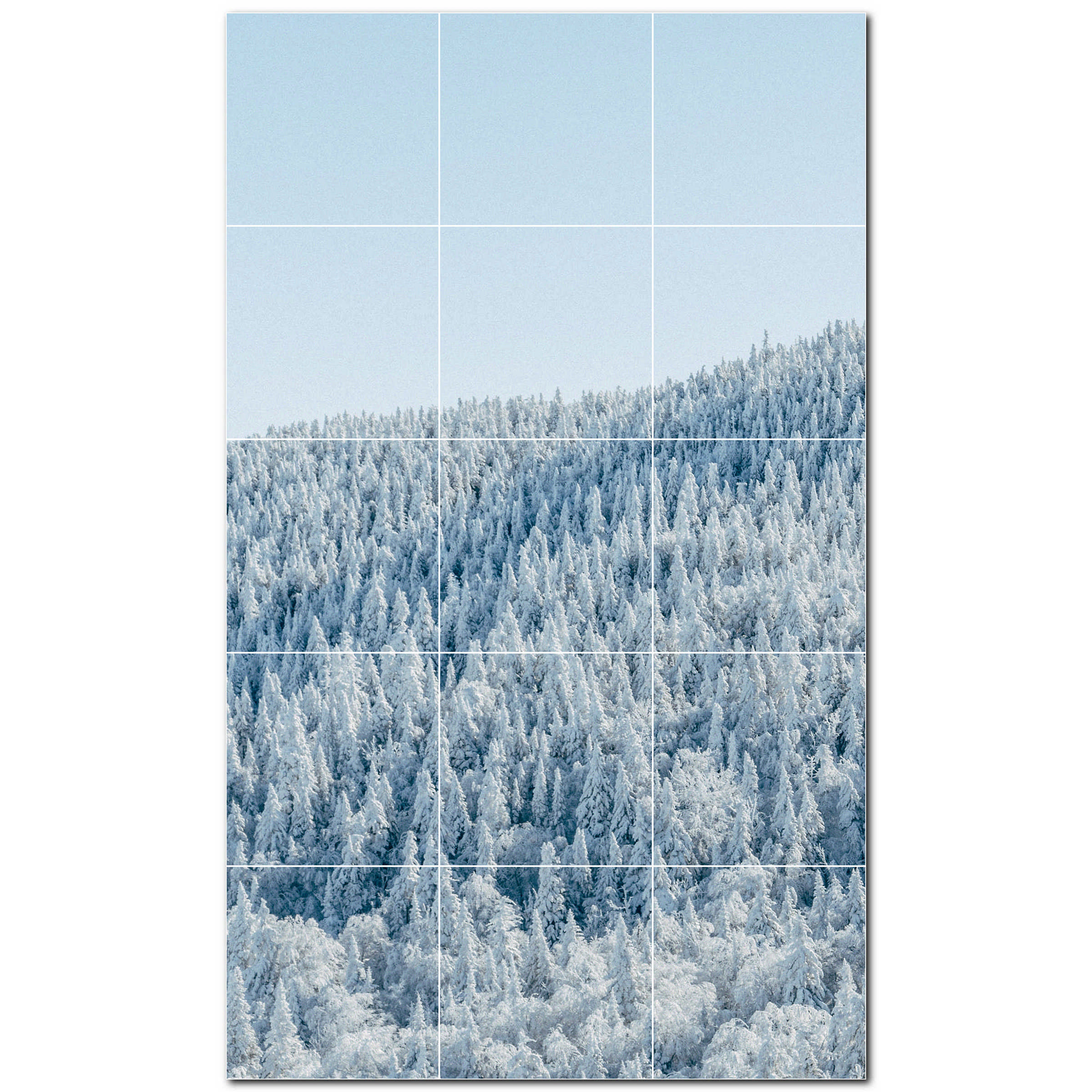 Picture-Tiles.com Winter Photo 12'' x 12'' Satin Ceramic Decorative ...