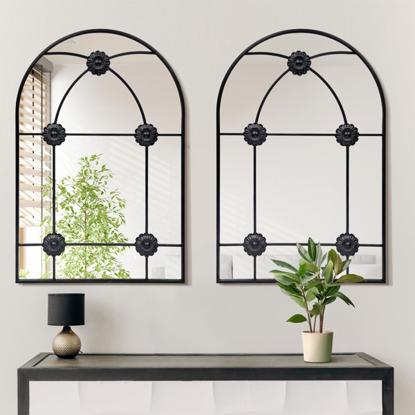 Winston Porter Window Pane Iron Wall Mirror & Reviews - Wayfair Canada