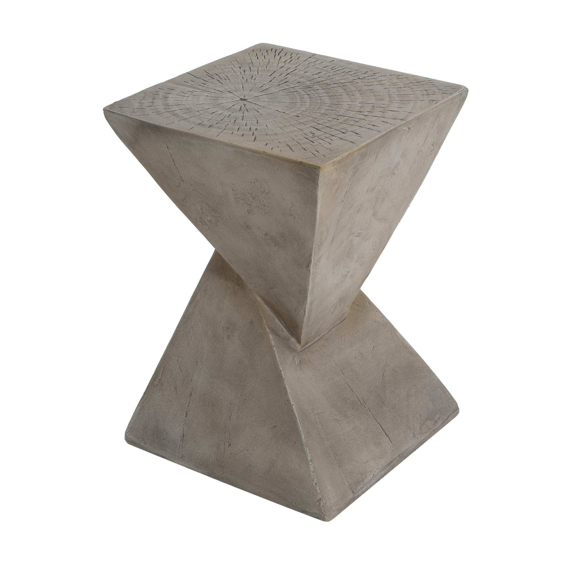 Ivy Bronx GEOMETRIC MGO SIDE TABLE,LIGHT GRAY COLOR | Wayfair
