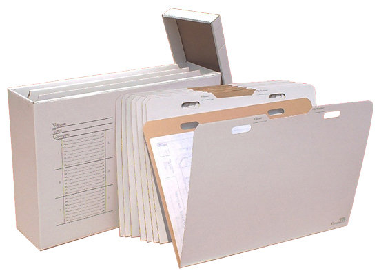 Advanced Organizing Systems Vertical Flat File System Filing Box ...