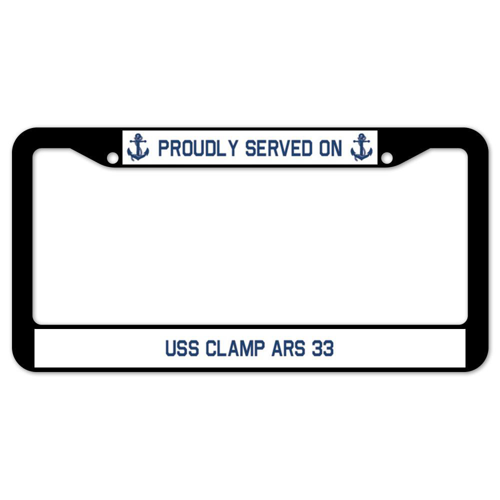 SignMission Proudly Served on USS CLAMP ARS 33 Plate Frame | Wayfair