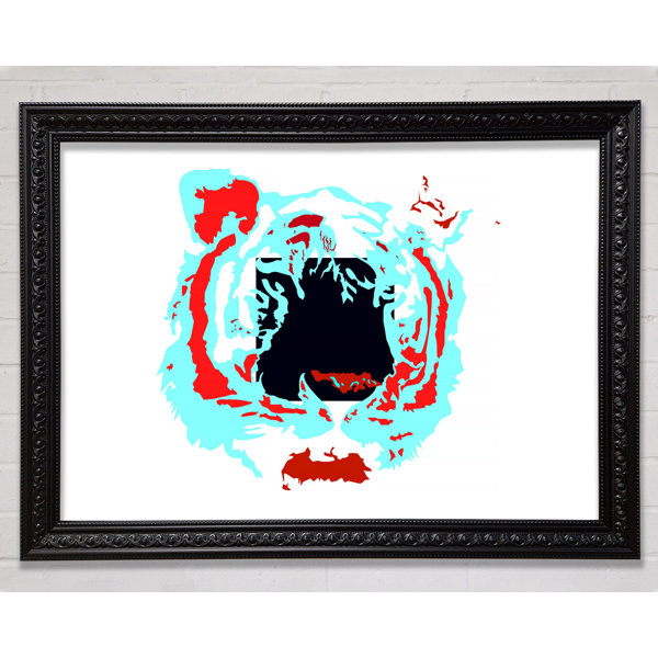 Ivy Bronx Funky Tiger Framed Print | Wayfair.co.uk