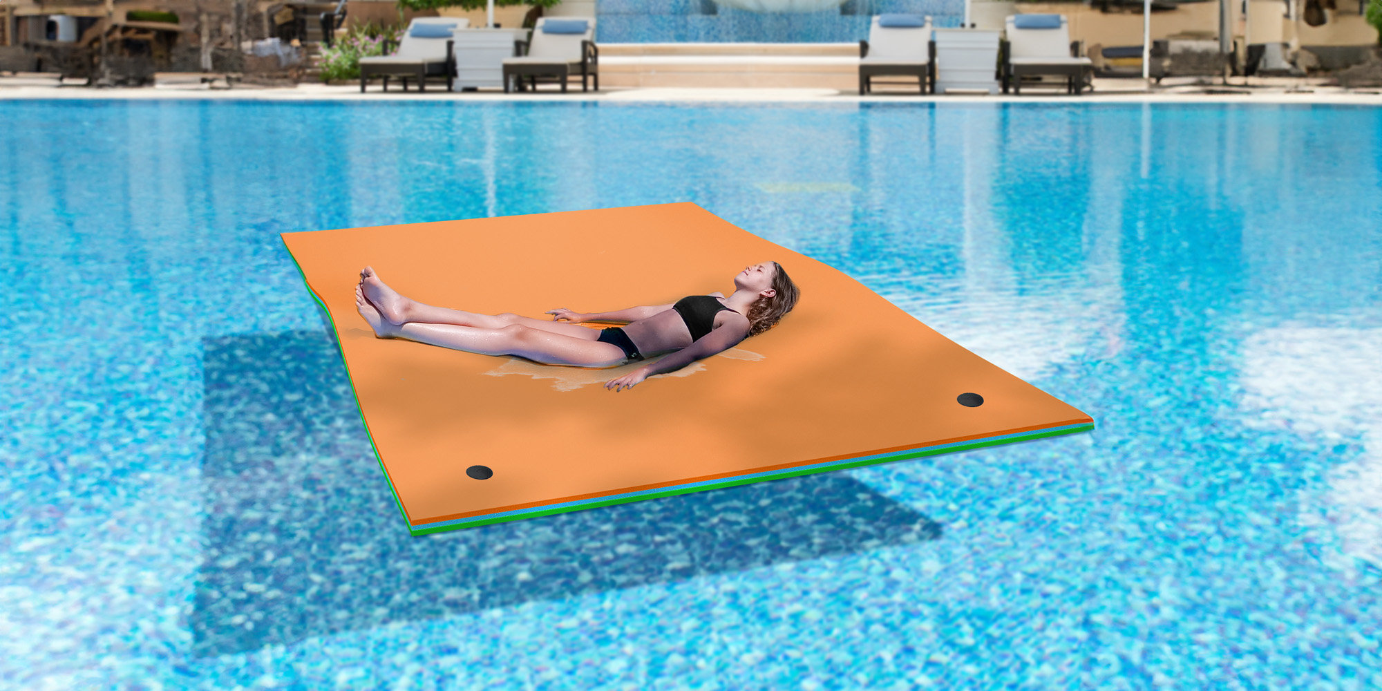 Balconera Lake Floats Floating Mat Water Mat Inflatable Rafts Lily Pad ...