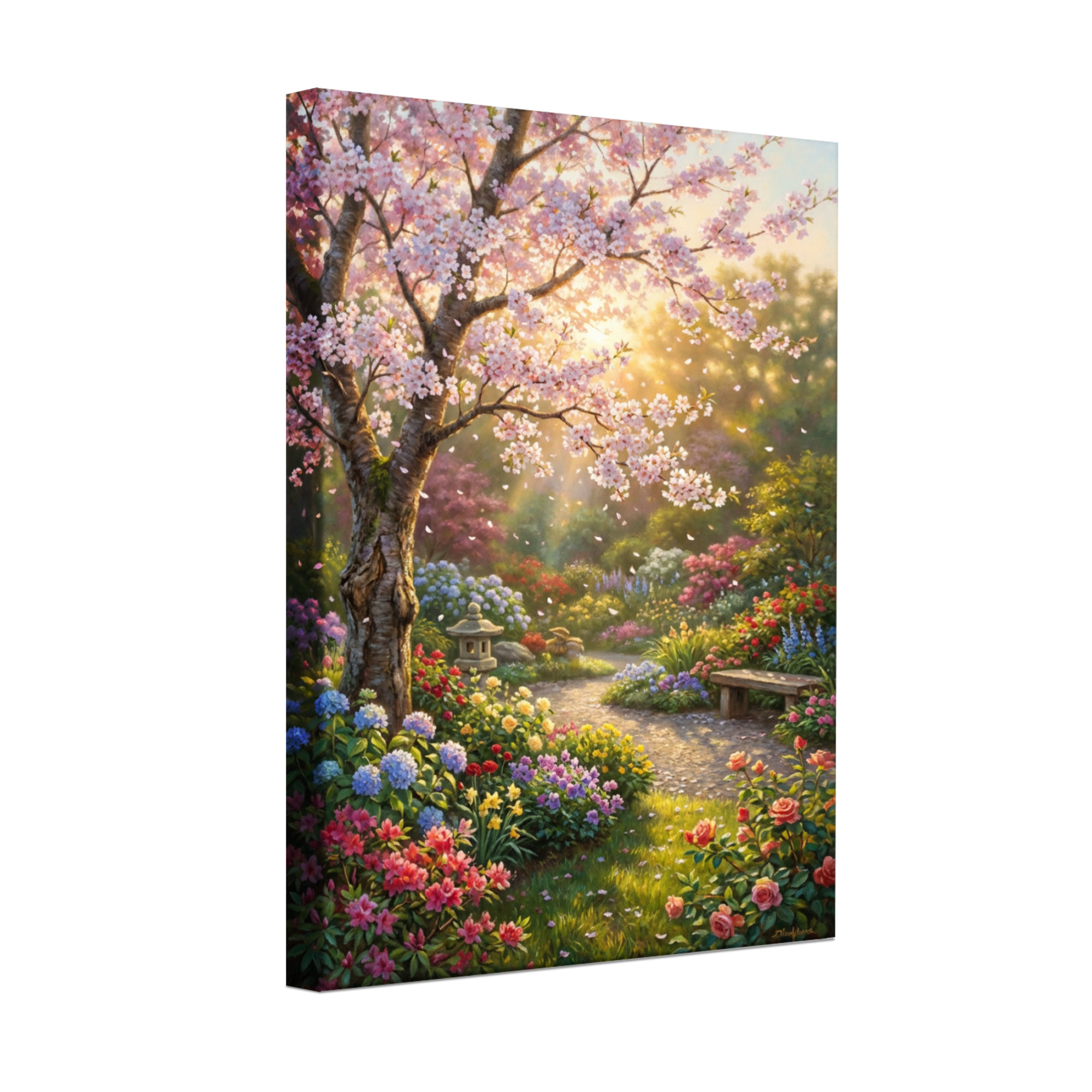 Astoria Grand Plants & Flowers Cherry Blossom Garden Pathway Scene ...