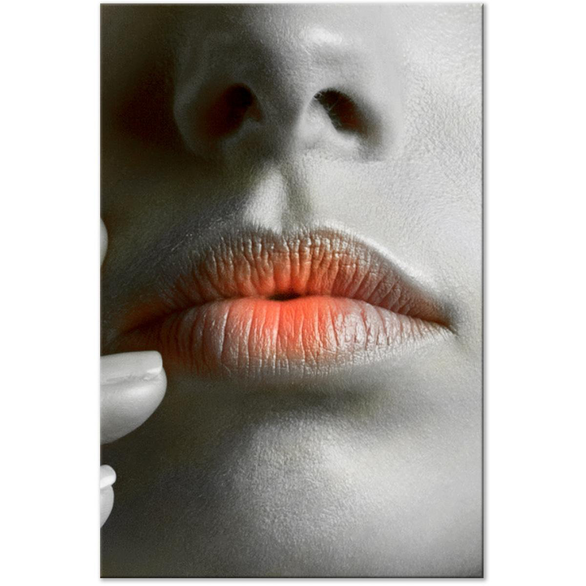 East Urban Home Hot Lips - Wrapped Canvas Print | Wayfair