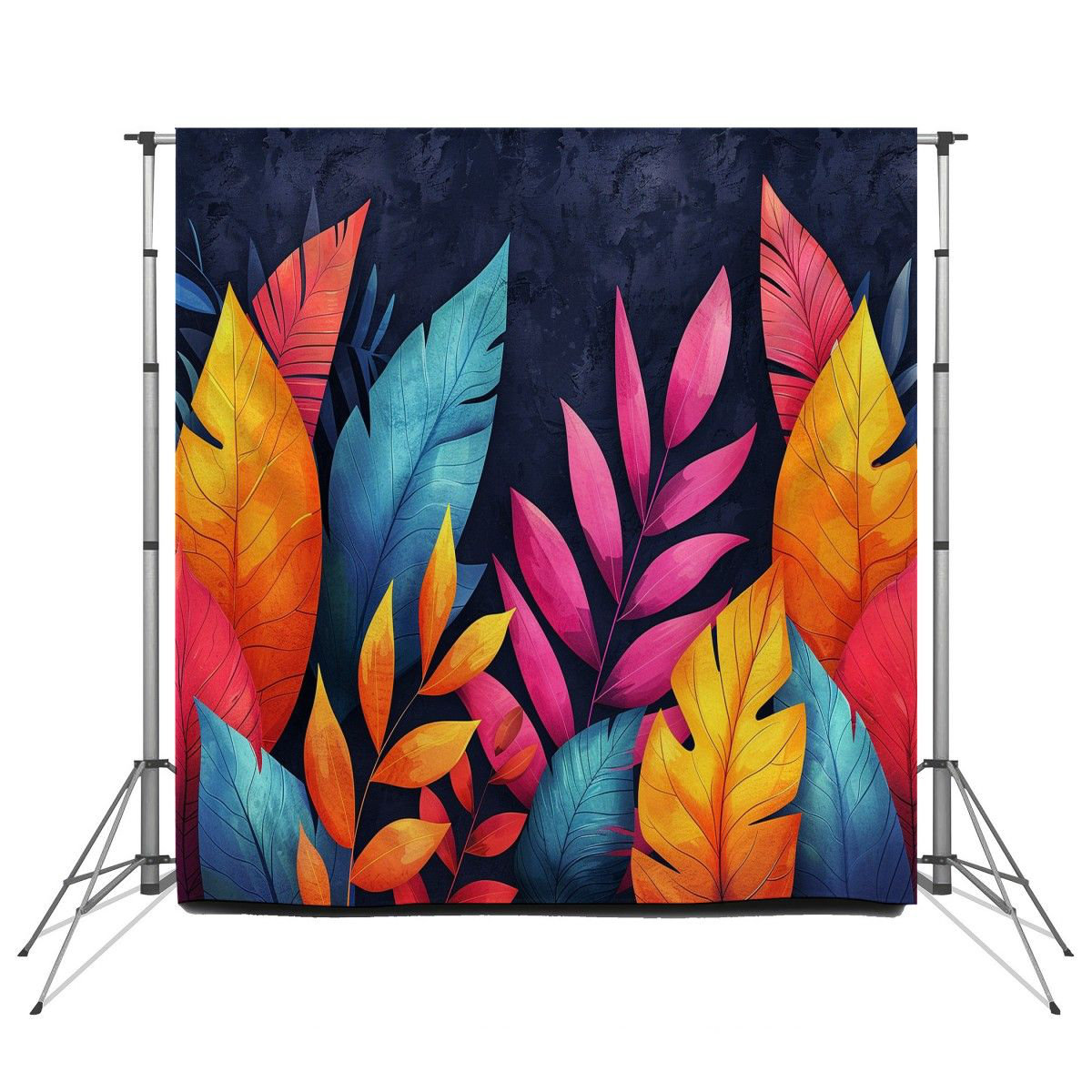 VisionDecor Tropical Leaves Backdrop Botanical Large Lush Vegetation ...