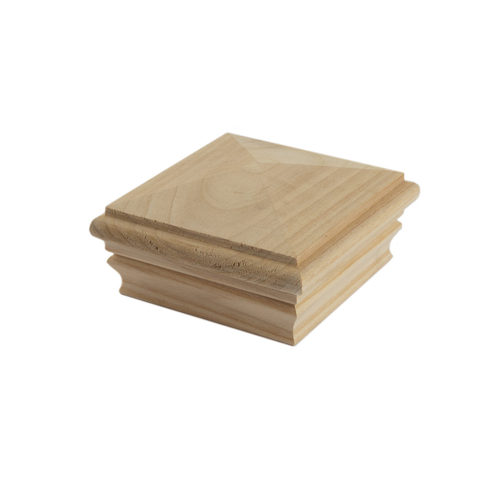 Deckorators Newport High Pyramid 6x6 Wood Post Cap & Reviews | Wayfair