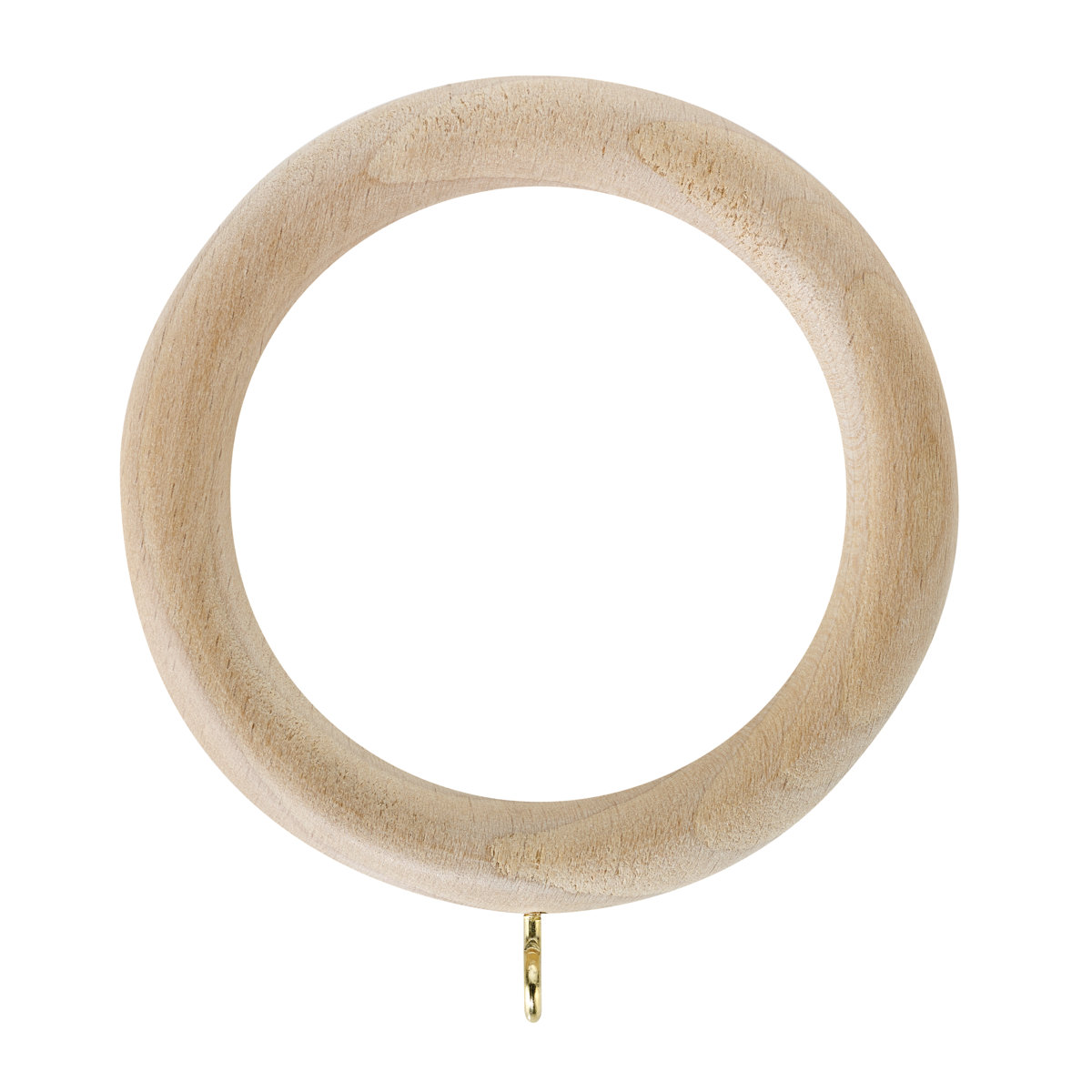 17 Stories Unfinished Wood Curtain Rings for 28mm Curtain Poles (4 Pack ...