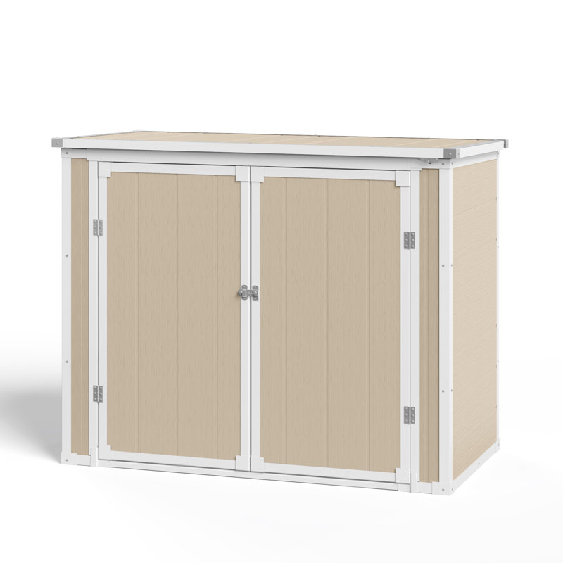 YOUDENOVA 5 ft. W x 2 ft. D Resin Horizontal Storage Shed & Reviews ...