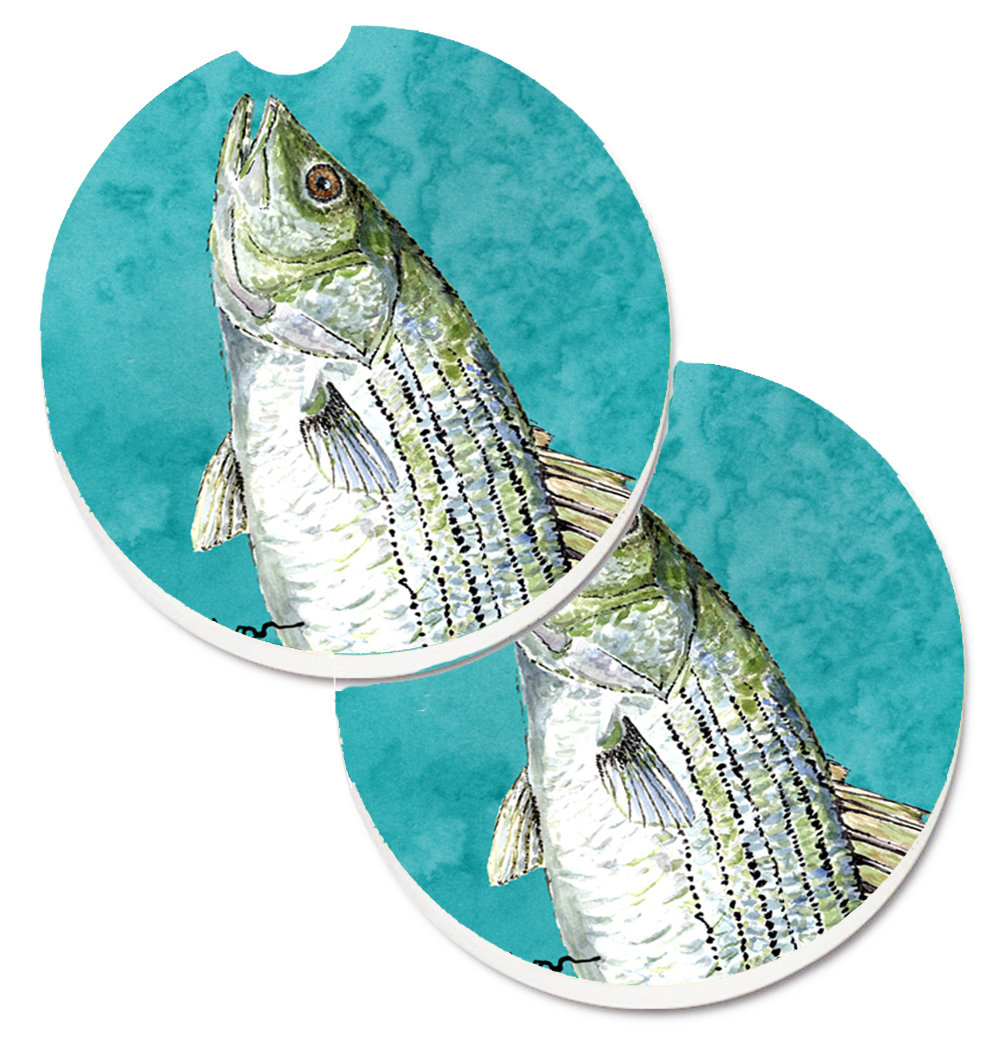 Highland Dunes Bass Fish Car Coaster | Wayfair