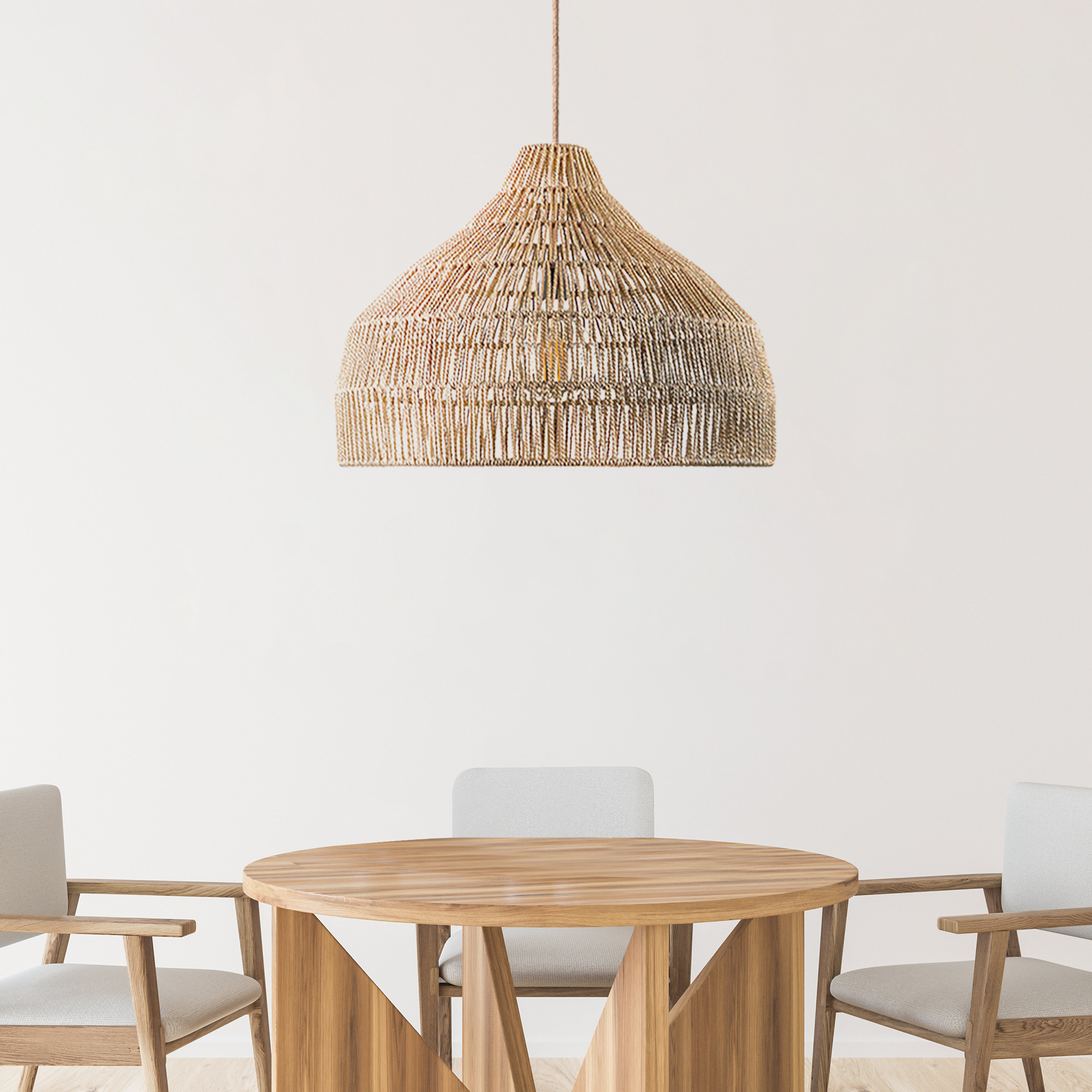 Dovecove Pompano 1 - Light Natural LED Cylinder Pendant – 14"-18"-24 ...