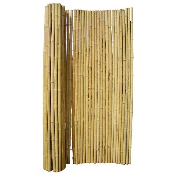 Bay Isle Home Lamesa 200cm H x 254cm W Brown Bamboo/Reed Fence Panel ...