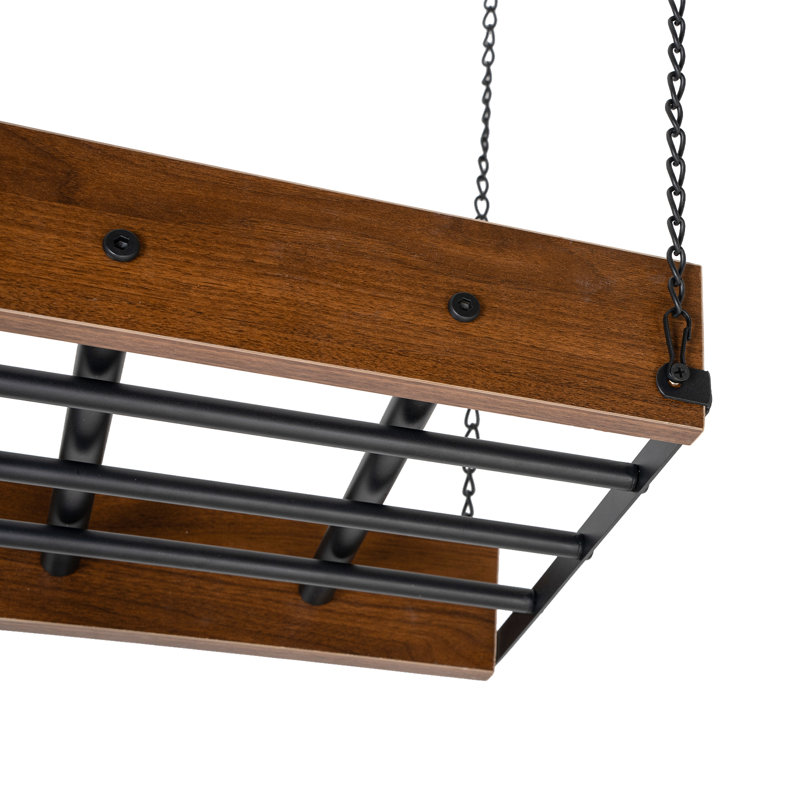 Prep & Savour Darhyl 24 Inches Ceiling Mount Pot Rack for Kitchen ...